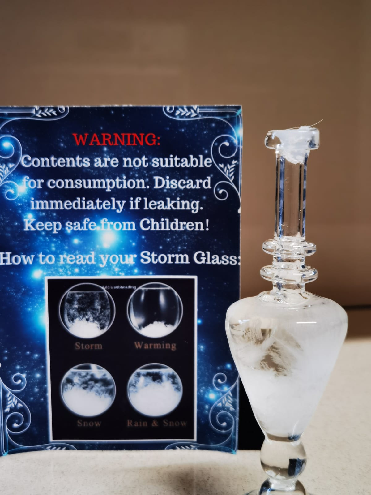 Storm Glass Liquid Barometer Weather Forecaster • SA Weather
