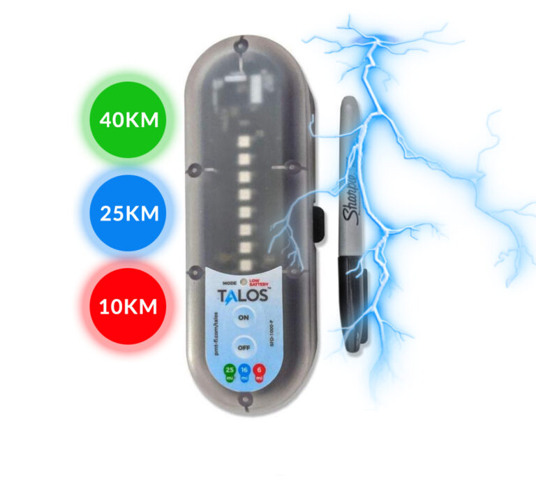Talos Rugged Drop-Proof Lightning Strike Alert Detector (Waterproof ...