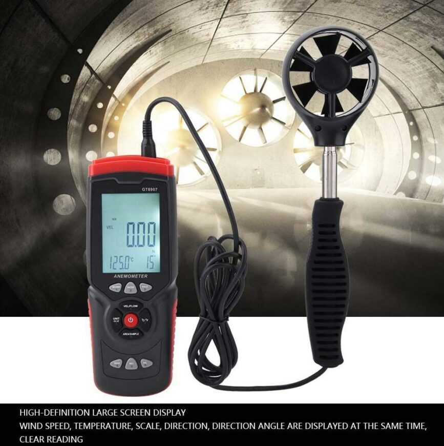 Digital Flow Anemometer-Thermohygrometer USB (GT8907)
