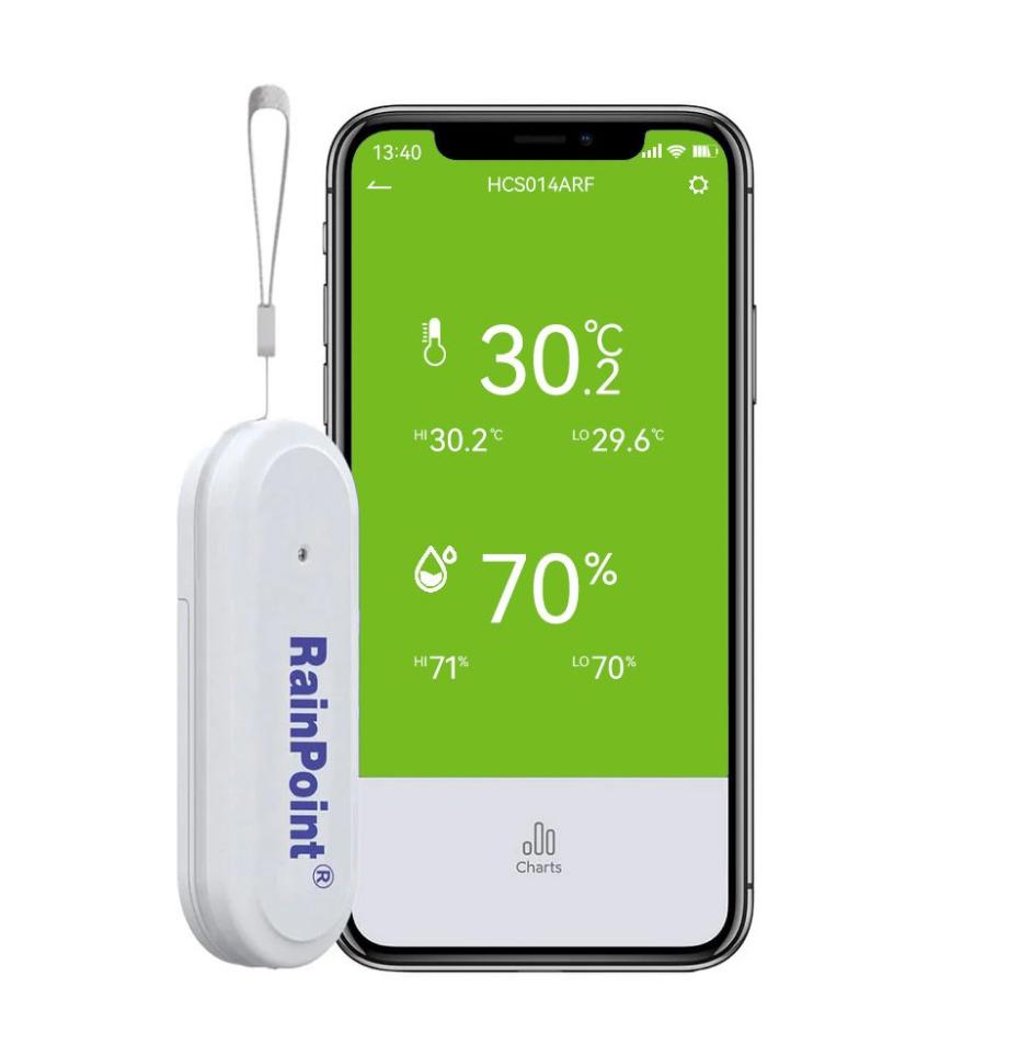 RainPoint Smart Wi-Fi Temperature Humidity Meter + Wi-Fi Hub